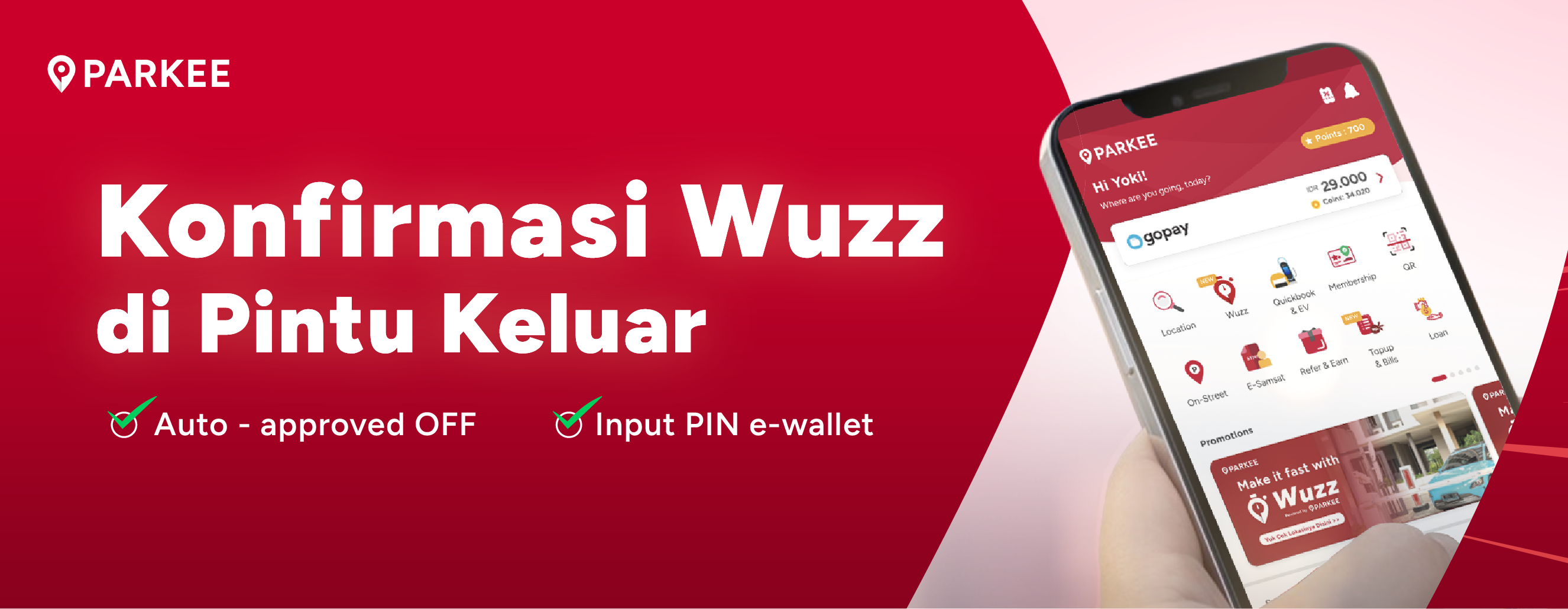 PARKEE | Konfirmasi Wuzz di Pintu Keluar