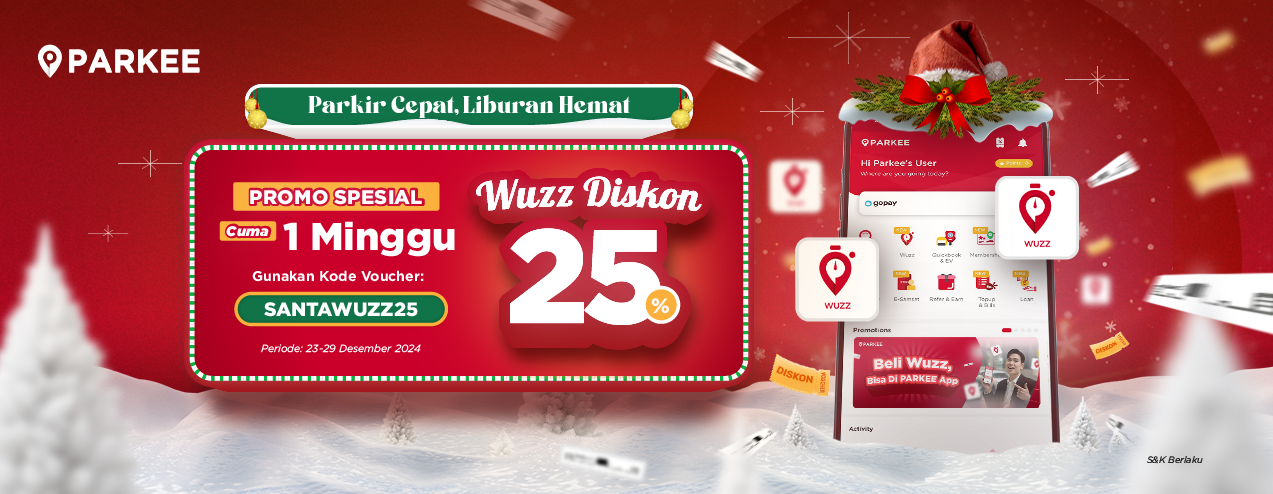 PARKEE | 🎁 Rayakan Natal dengan Diskon 25% untuk Stiker Wuzz! 🎁